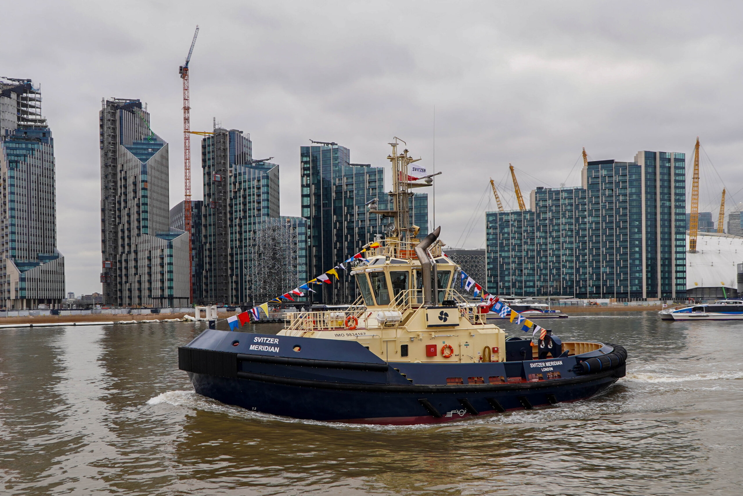 Svitzer holds naming ceremony for newest London tug, Svitzer Meridian ...